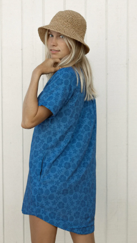 LOKAHI ALOHA SHIRT DRESS - BLUE ALOHA – Swim Hanalei